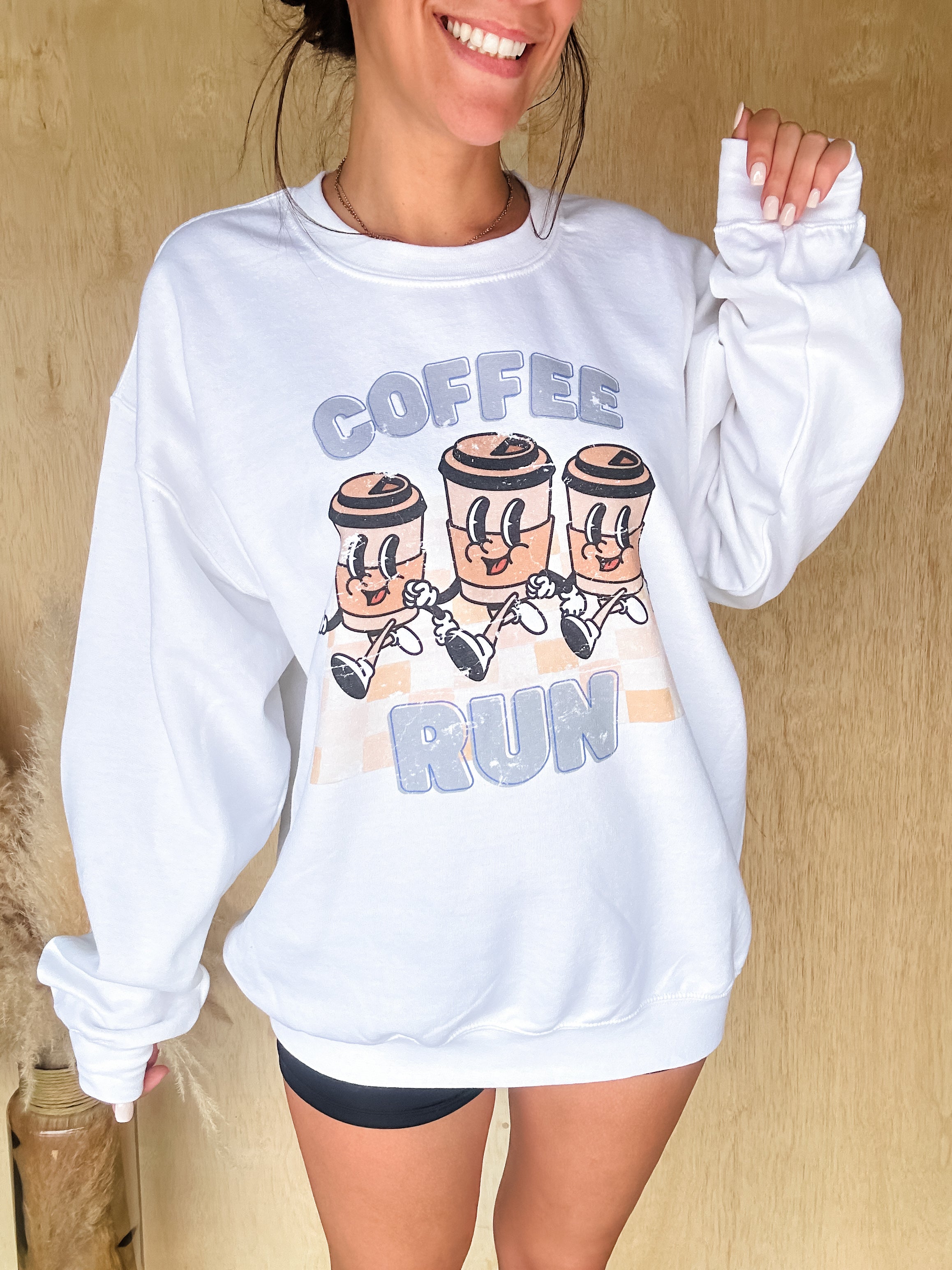 Coffee Run Graphic Top – Mademli Boutique